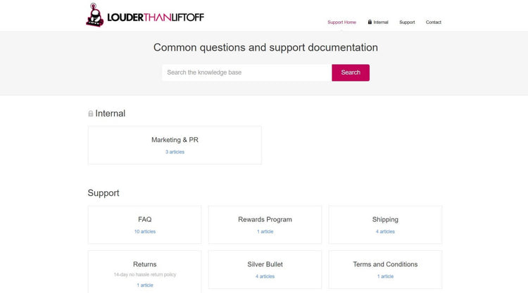 Visit our new knowledge base – Louder Than Liftoff